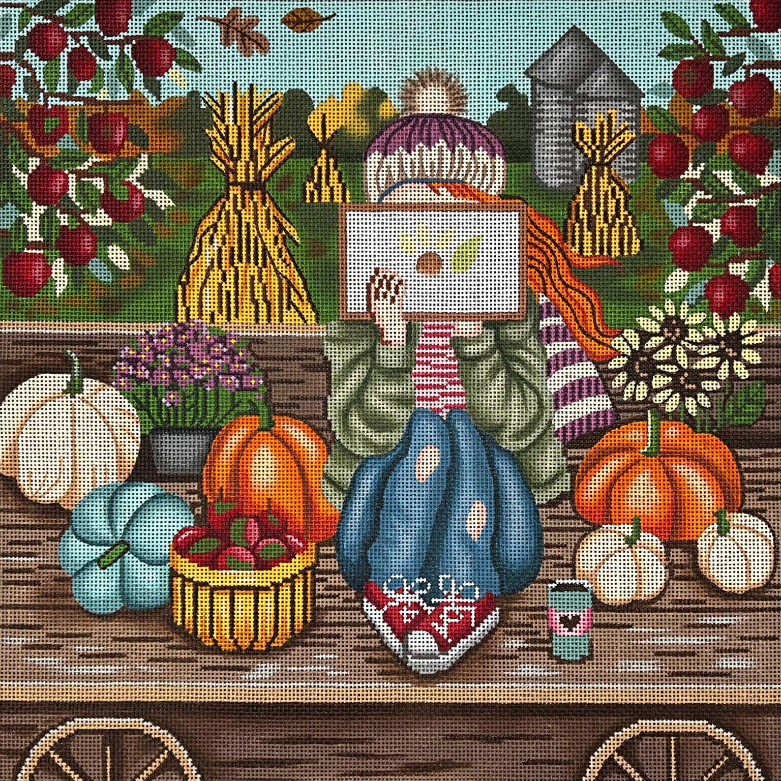 Stitching Girl Fall | Alice Peterson Company