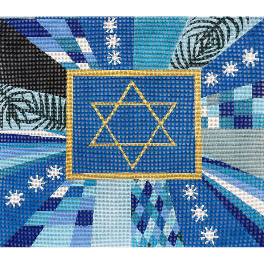Star of David Blue Monochromatic | Alice Peterson Company